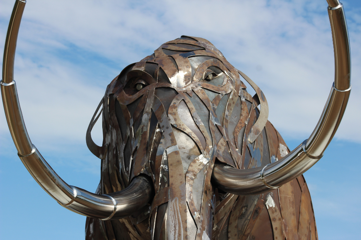 Ice Age inspired mammoth sculpture arrives at Channels